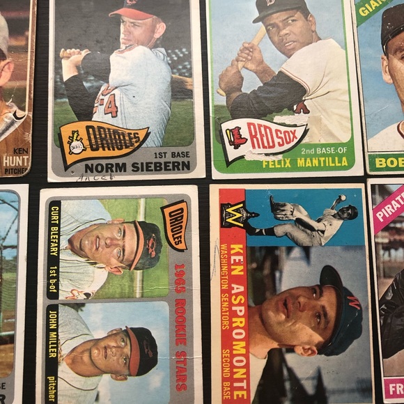 Topps | Other | 5 Vintage 196s Original Topps Baseball Cards | Poshmark